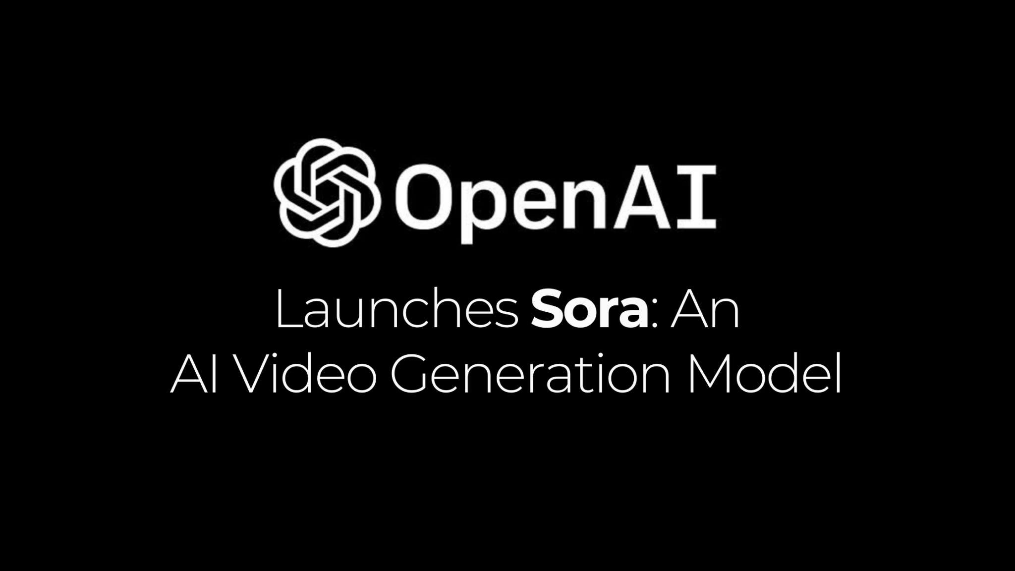 OpenAI's Sora AI Video Generation Model Launched; Available to Paid ...